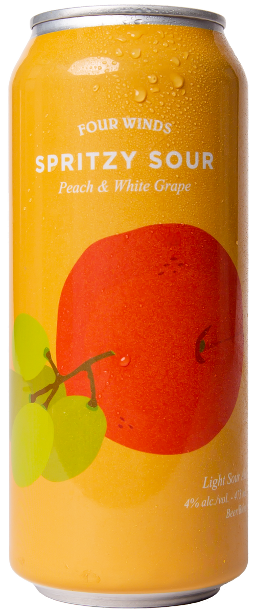 Spritzy Sour - Peach & White Grape – Four Winds Brewing